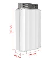 China Wall Mounted 16L Outdoor Gas Water Heater High Flow Rate Safety Protection for sale