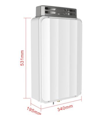 China Wall Mounted 16L Outdoor Gas Water Heater High Flow Rate Safety Protection for sale