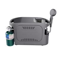 China Portable Propane Water Heater 10kW 5200mAh Instant Hot for Outdoor Camping Pet Wash for sale