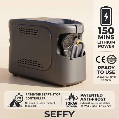 China Portable Propane Camping Shower 6L/min 5200mAh Fast Heating Gas Water Heater for Outdoor for sale