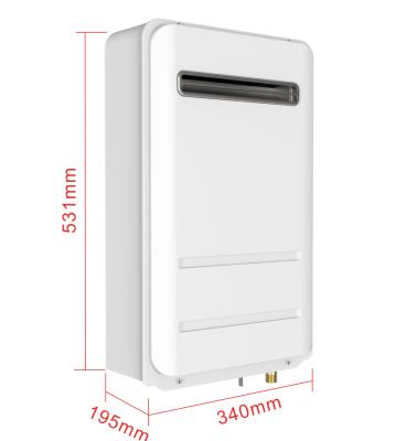 China 16L Propane Tankless Water Heater Outdoor IPX5 Rated Fast Heating Gas Geyser for sale