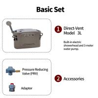China Portable Propane Gas Water Heater 6kW 3L/min for Truck Cabin Shower with Pump for sale