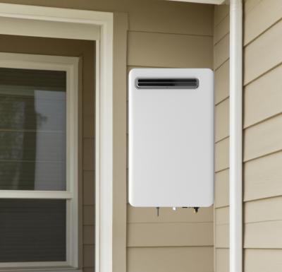 China 16L/Min Outdoor Tankless Gas Water Heater High Efficiency Copper Heat Exchanger for sale
