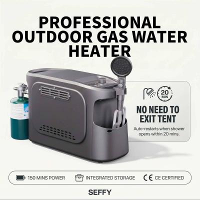China Portable Tankless Propane Water Heater 3L/min 5200mAh Battery for Outdoor Pet Bathing for sale