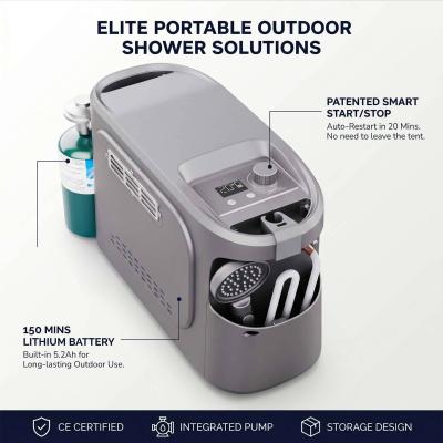 China Portable Propane Camp Shower Kit 6kW 3L/min Eco Friendly Gas Water Heater for RV Road Trips for sale
