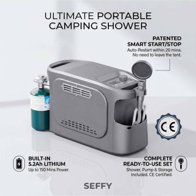 China Portable Gas Water Heater 6kW 3L/min for Camping Food Washing with Pump for sale