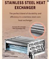 China Adjustable 12-16L LPG Gas Hot Water Heater Forced Exhaust Stainless Steel for sale