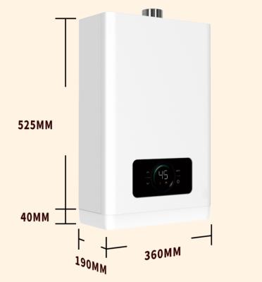 China 12-16L LPG Instant Gas Water Heater Forced Exhaust Stainless Steel Heat Exchanger for sale
