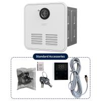 China Freestanding RV Propane Water Heater 15x15 inch Tankless Stainless Steel Freeze Protection Lockable Door for sale