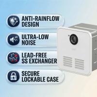China Premium Stainless Steel RV Gas Water Heater 15x15 Inch Tankless 9 Safety Protections for sale