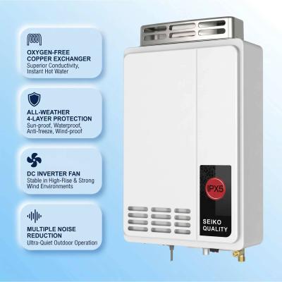 China LPG NG Tankless Gas Water Heater 20L Outdoor Instant Heating with Anti-Freeze for sale