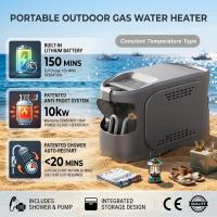 China Portable Propane Water Heater 6kW 3L/min for Camping RV Outdoor Instant Hot Water Copper Heat Exchanger for sale