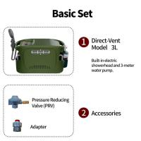 China Portable Propane Camping Water Heater 6kW Tankless for RV Cabin Off-Grid Use for sale