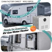 China Silent RV Tankless Gas Water Heater 15x15 Inch Stainless Steel for Camping Trailer Motorhome for sale