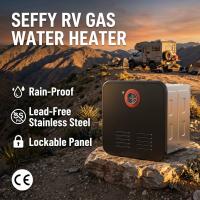 China OEM Custom Propane LPG RV Camper Van Water Heater 65000-80000 BTU Stainless Steel Tankless LED Display for sale