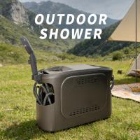 China Portable Gas Water Heater 5200mAh Rechargeable 40L Bucket Camping Shower for sale