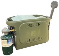 China Portable Propane Gas Water Heater 5200mAh Dual Power Outdoor Tankless Geyser for Camping RV Pet Bathing for sale