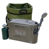 China Portable Propane Gas Water Heater 5200mAh Dual Power Outdoor Tankless Geyser for Camping RV Pet Bathing for sale
