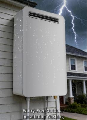 China Smart Outdoor Gas Water Heater 16L 42kW Ultra-Quiet Anti-Freeze Remote Control for sale