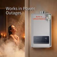 China Power Failure Available Gas Water Heater 16L Built-in Lithium Battery Stainless Steel Heat Exchanger Constant Temperature for sale