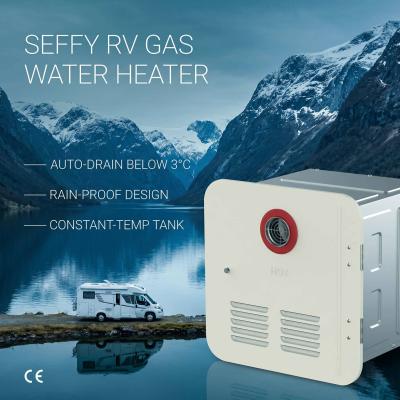 China 15x15 RV Gas Water Heater Stainless Steel Heat Exchanger 9 Safety Protections for sale