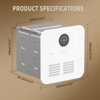 China 15x15 Flush Outer Fit RV Gas Water Heater 12V DC Electronic Ignition Stainless Steel Heat Exchanger for sale