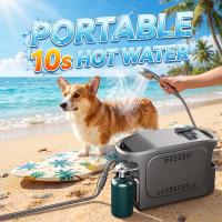 China Portable Propane Tankless Water Heater 3L Self-Cleaning Nylon Outdoor Camping Hiking Shower Instant Hot CE Approved Eco-Friendly for sale