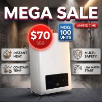 China Cheap LPG Instant Water Heater Gas Geyser for Africa Middle East South America 10s Rapid Heating Wall Mounted Boiler Discount for sale