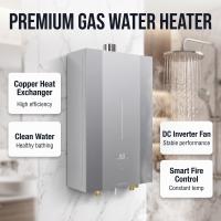 China LPG Gas Water Heater Instant Boiler with 10s Quick Heat Oxygen-free Copper Heat Exchanger 25kW-30kW Power for sale