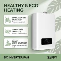 China Wall Mounted Gas Geyser Stainless Steel Heat Exchanger Durable Hot Water System for Hard Water Regions South America Africa Use for sale
