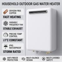 China Whole House Hot Water Solution 20L 26L Outdoor Gas Water Heater Constant Temperature ±1°C LPG Geyser South America for sale