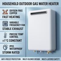 China 26L/min Flow Rate 48kW High Power IPX5 Storm-Rated Outdoor Gas Water Heater Tankless Instant Geyser for Luxury Villas for sale