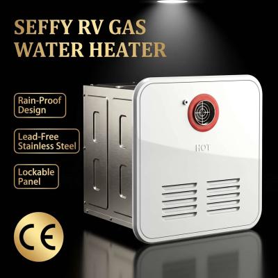 China CE CZ-B RV Gas Water Heater White Panel Red Ring for Motorhome Hot Water System for sale