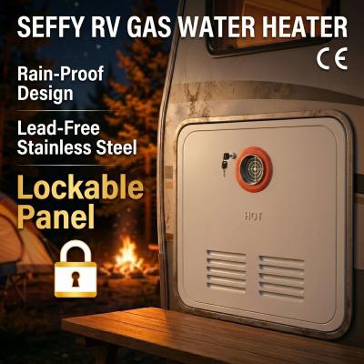 China Lockable Panel RV Gas Water Heater for Campsite Caravan and Rental Fleet Use for sale