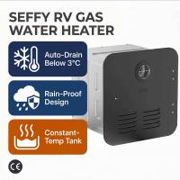 China Van Life RV Tankless Propane Water Heater 80,000 BTU Stainless Steel Compact Off-Grid Camper Van Outdoor Shower 12V DC for sale