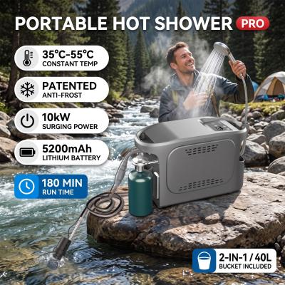 China 10kW High-Output Tankless Propane Water Heater with 5200mAh Battery and 6L Flow for Off-Grid Camping for sale