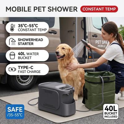 China Mobile Pet Spa Schnauzer Wash Unit 10kW Propane Water Heater for sale