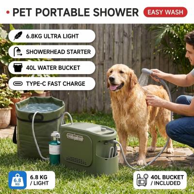 China 6kW Portable Propane Water Heater 3L Flow 5200mAh Battery for Pet Bathing for sale