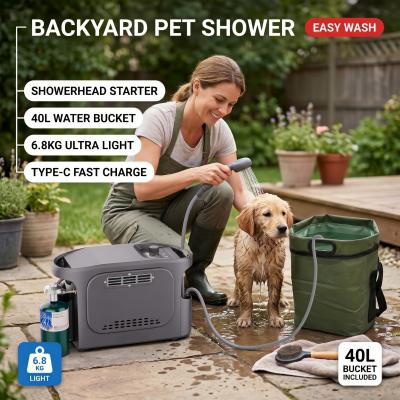 China Portable Propane Water Heater 3L Flow 5200mAh Battery for Backyard Pet Shower for sale
