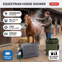 China 5200mAh Rechargeable Equestrian Horse Shower Module 6kW Heat Load for Stables for sale