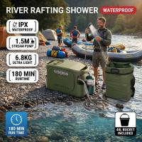 China IPX Rated Waterproof Kayak & River Rafting Rinsing Gas Shower 1.5m Pump Drive for sale