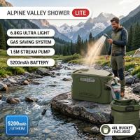 China Alpine Mountain Stream Trekking Hot Shower 6.8kg Lightweight Body for High Altitude for sale
