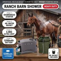 China Heavy-Duty Ranch Barn Equine Grooming Gas Shower 5200mAh Battery for Horses for sale