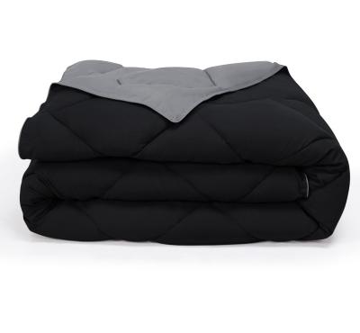 China Bicolor Solid Microfiber Comforter Hypoallergenic 150gsm - 400gsm Microfibre Quilt for sale