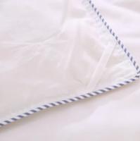 China White Home King Size Solid Microfiber Comforter With Piping Duvet Quilt for sale