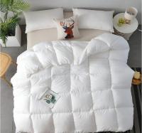 China Quilted Winter White Down Alternative Comforter Quilt King Size Polyester Fill Microfiber for sale