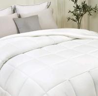 China 85gsm Mircofiber Warm White Comforter Hypoallergenic All Seasons Microfibre Duvet for sale