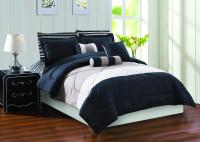 China Home Black White Printed Microfiber Comforter Queen Size Microfiber Quilt For Winter for sale