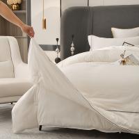 China White Zipper 4 Season Comforter Machine Washable Hypoallergenic Bedding Set for sale
