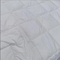 China White 200TC 100% Cotton Comforter All Season Fabric Comforter With Polyester Filling for sale